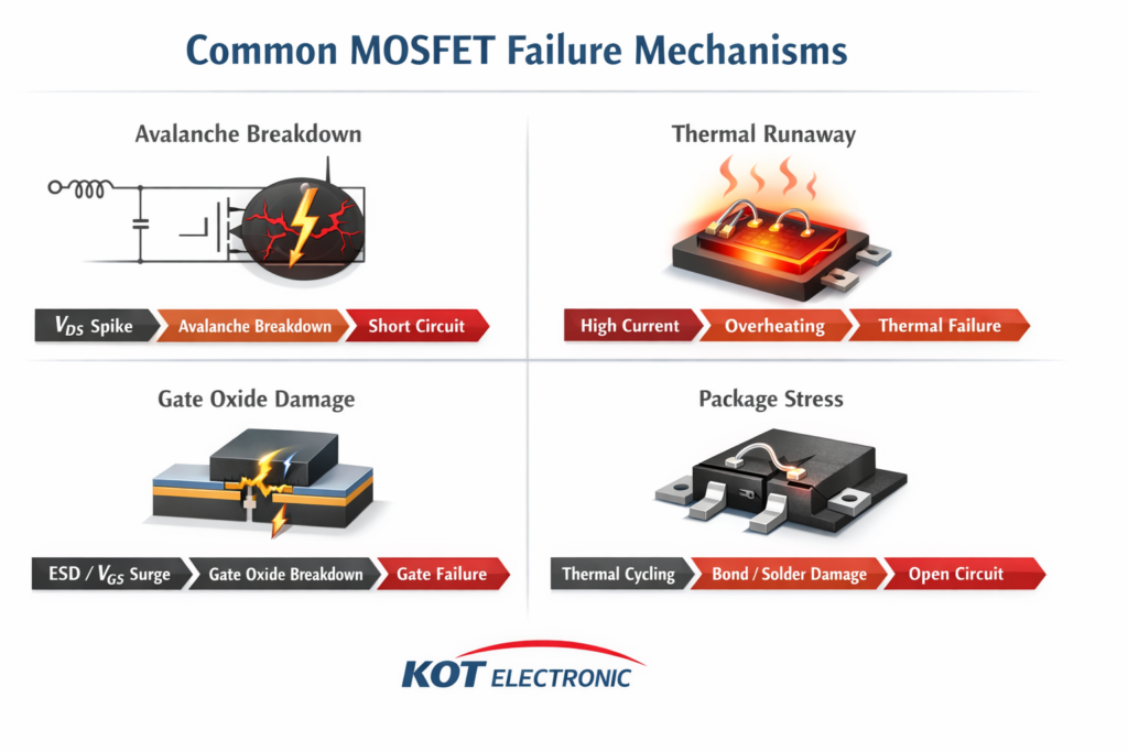 MOSFET Failure Analysis - KOT Electronic Components